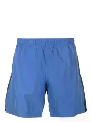 Alexander McQueen Selvedge Logo-jacquard Swim Shorts - Blue