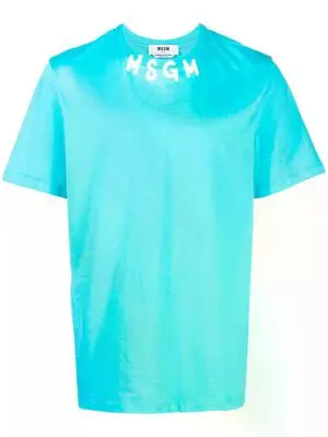 MSGM Logo-print Cotton T-shirt