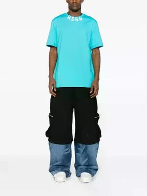 MSGM Logo-print Cotton T-shirt