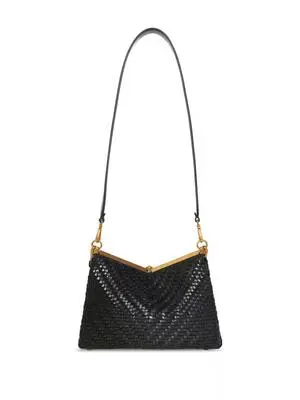 Etro Woven Shoulder Bag With Pegaso Motif