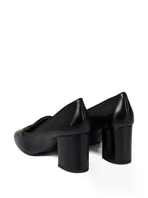 Khaite Logo-engraved Leather Pumps