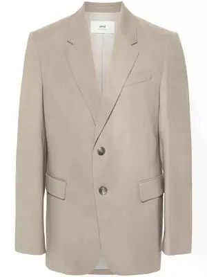 Ami Double-breasted Blazer - Neutrals