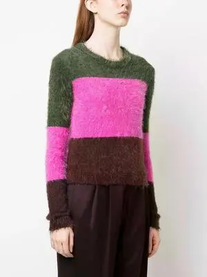 Dsquared2 Striped Brushed-effect Jumper