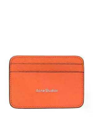 Acne Studios Leather Card Holder - Orange