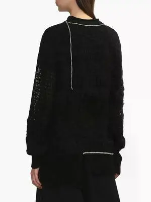 Y’s Contrast-stitching Jumper