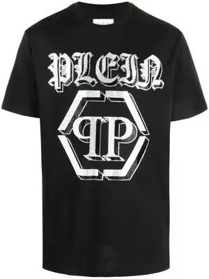 Philipp Plein Ss Chrome Round-neck T-shirt - Black