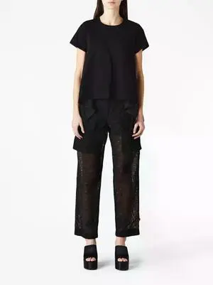 Sacai Logo-embroidered Trousers