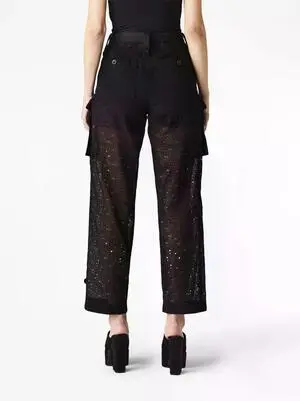 Sacai Logo-embroidered Trousers