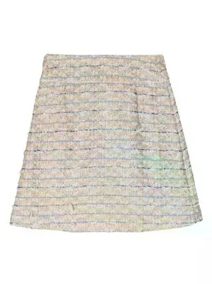 Shiatzy Chen Tweed A-line Miniskirt