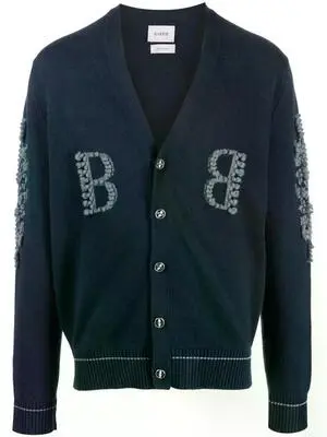 BARRIE 3d-knit Cashmere Cardigan - Blue