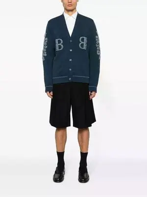 BARRIE 3d-knit Cashmere Cardigan - Blue