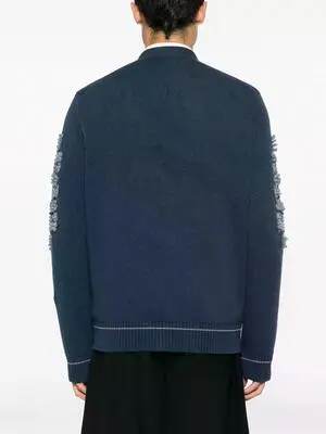 BARRIE 3d-knit Cashmere Cardigan - Blue
