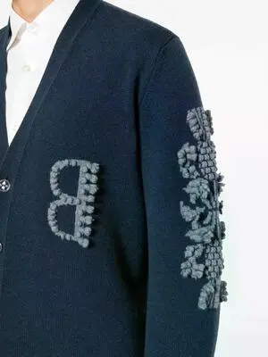 BARRIE 3d-knit Cashmere Cardigan - Blue
