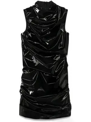 Alexander McQueen Laminated Mini Dress