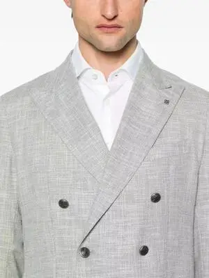 Tagliatore Mélange-effect Blazer - Grey