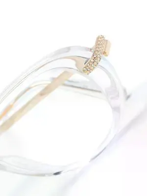 SWAROVSKI Crystal-embellished Transparent-frame Glasses