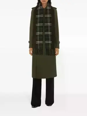 Burberry Reversible Check Cashmere Scarf