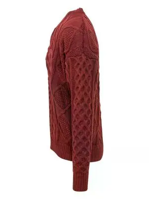 Gcds Embroidered Logo Cable Knit Jumper