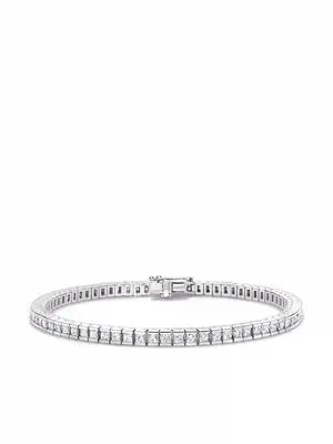 PRAGNELL 18kt White Gold 3.35ct Diamond Line Bracelet - Silver
