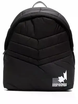 Dsquared2 Padded Logo-print Backpack - Black