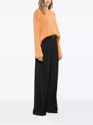 Another Tomorrow Draped-knit Jumper