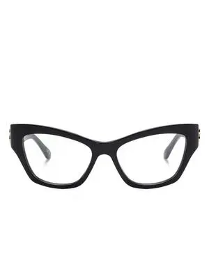 Balenciaga Cat-eye Frame Glasses - Black
