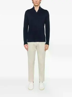 Fedeli Cotton Sweater - Blue