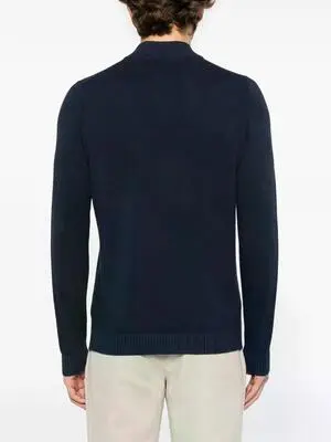 Fedeli Cotton Sweater - Blue