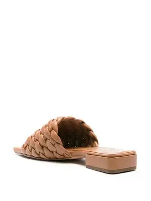 SOULIERS MARTINEZ Aster Interwoven Leather Sandals
