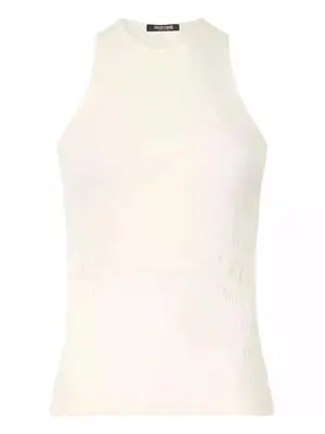 Roberto Cavalli Perforated-embellished Top