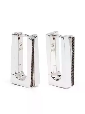 Tom Wood Step Hoops Sterling Earrings - Silver