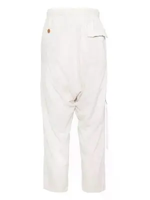 Undercover Drawstring Drop-crotch Trousers - Neutrals
