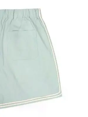 Commas Cotton Shorts - Blue