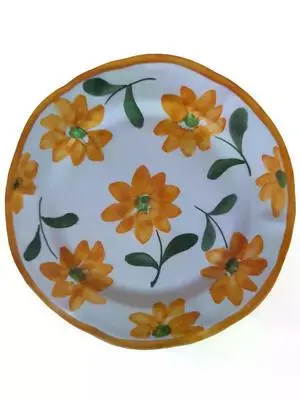 LES-OTTOMANS Hand-painted Porcelain Plate - White
