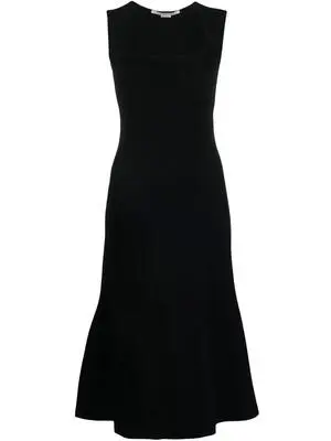 Stella McCartney Square-neck Sleeveless Flared Dress