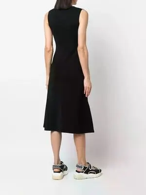 Stella McCartney Square-neck Sleeveless Flared Dress