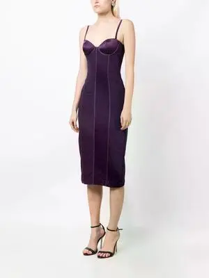 FLEUR DU MAL Mesh Bustier Dress