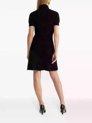 PATOU Merino Wool Wrap Mini Dress