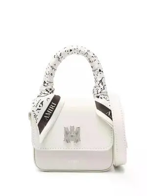 Amiri Leather Mini Bag - Neutrals