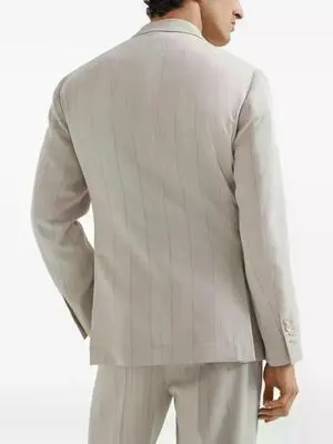 Brunello Cucinelli Silk-twill Blazer - Neutrals