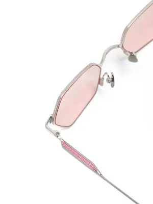 Matsuda M3138 Geometric Frame Sunglasses - Silver