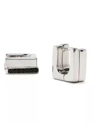 Tom Wood Sterling Step Spinel Huggie Earrings