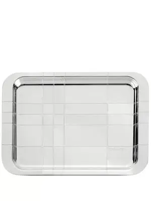 Christofle Graphik Rectangular Tray - Silver