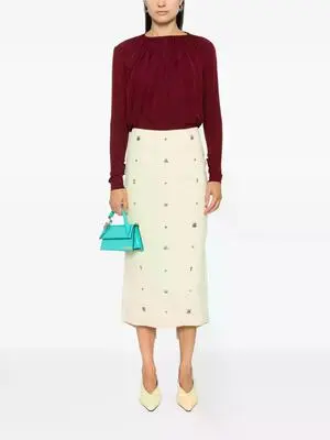 Giambattista Valli Pleat-detail Blouse
