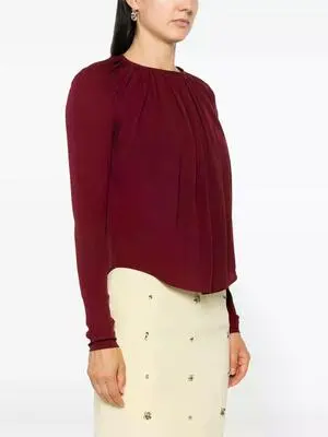 Giambattista Valli Pleat-detail Blouse