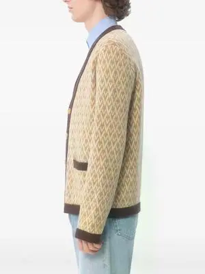 Valentino Garavani Jacquard Virgin Wool Cardigan