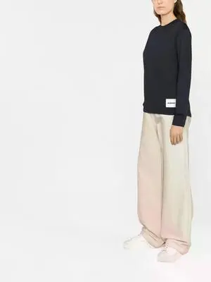 JIL SANDER Logo-patch Long-sleeve Top