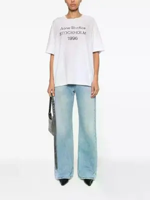 Acne Studios Logo Print Relaxed Fit T-shirt