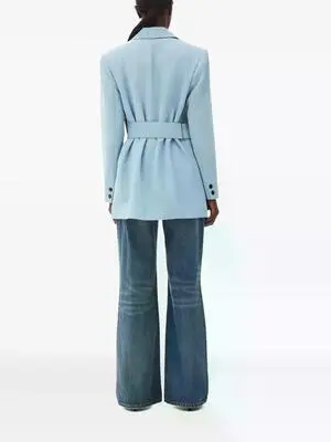 GANNI Twill Belted Blazer