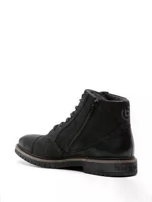 BUGATTI Caj Leather Ankle Boots - Black